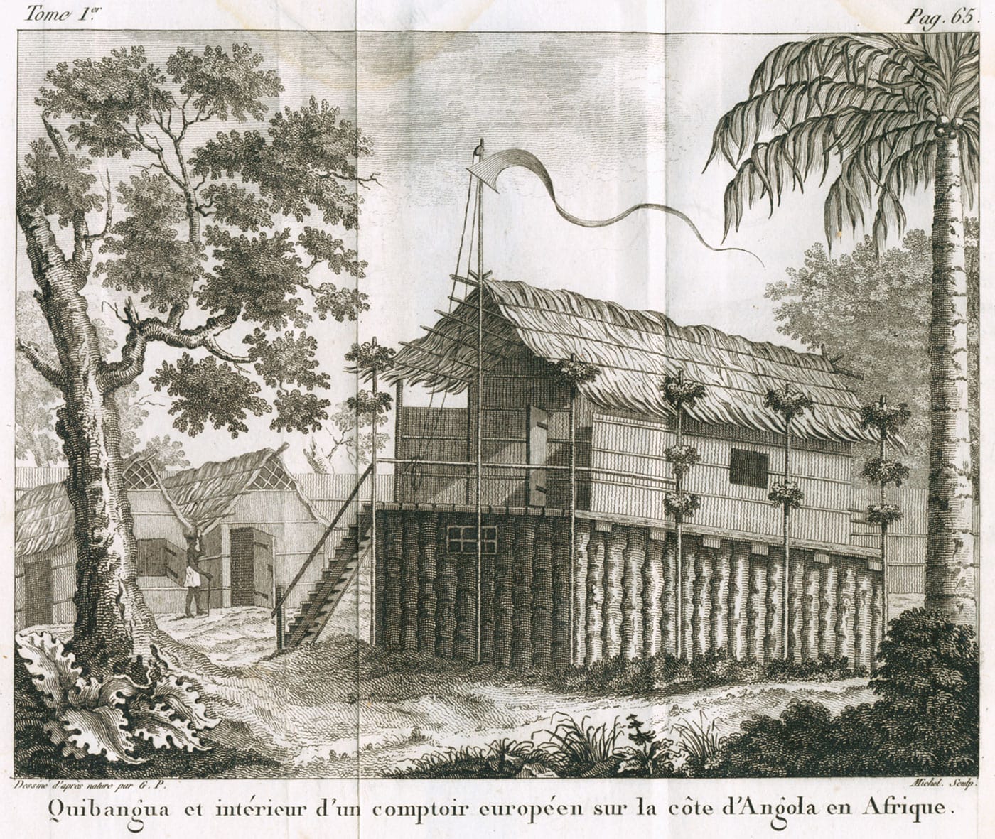 The African courtier Tati-Desponts, on the Angolan coast, in the late ...